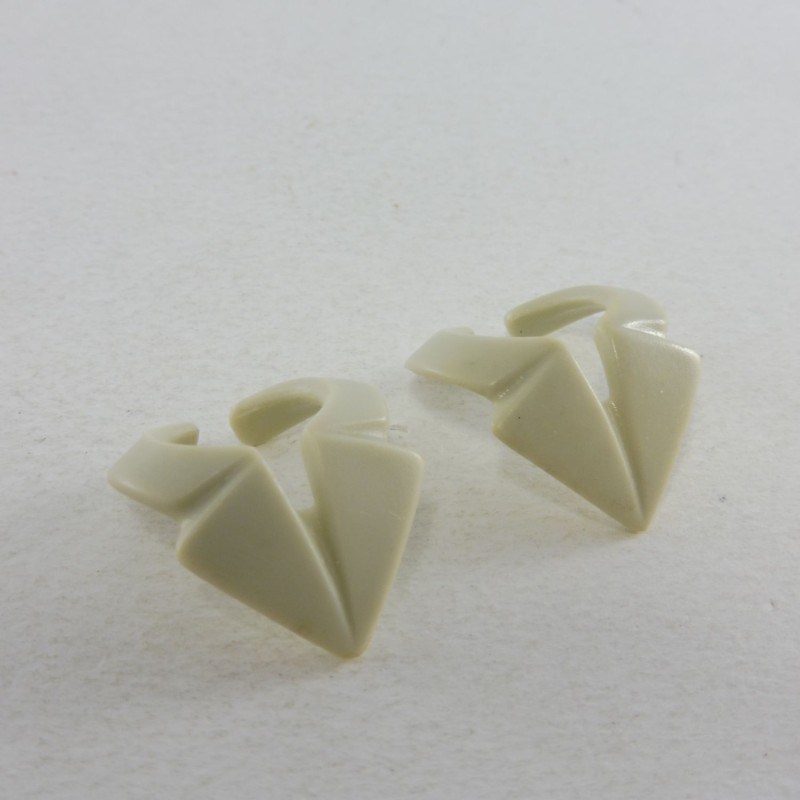 Playmobil Lot de 2 Cols Gris Clair Vintage Playmobil Lot de 2 Cols Gris Clair Vintage